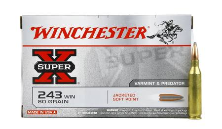Winchester 243 Super X 80gr Soft Point NZ - 243 Winchester by Gun City