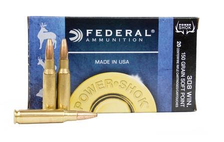 Federal 308 Power-Shok 150gr Soft Point *20 Rounds NZ - 308 Winchester ...
