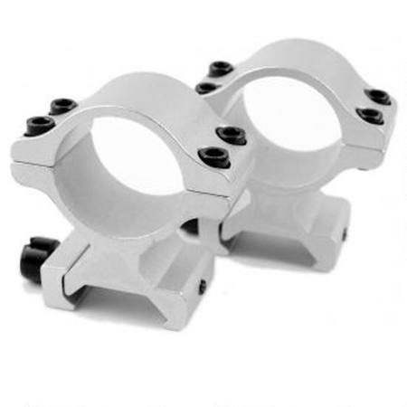 Millett Rings Med Dovetail 1" Silver NZ - Rings by Gun City