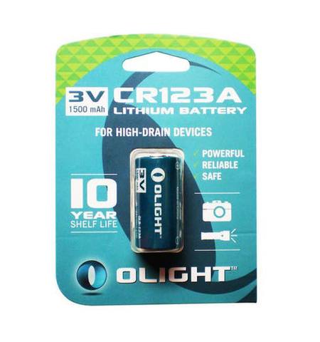 Olight Battery CR123A 1500mah 3V NZ - Batteries & Chargers by Gun City