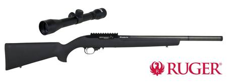 22 Ruger 10/22 Hogue 13" with Full Carbon Tension Barrel & Silencer ...
