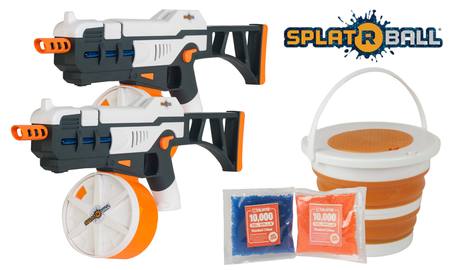 Splat-R-Ball SRB 1200 Gel Blaster Dual Pack *20,000 Gel Balls *Bucket ...
