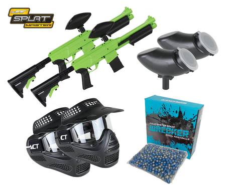 JT Splatmaster Z18 50 Cal Pump Action Paintball Gun Complete 2 Player ...
