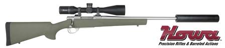6.5 Creedmoor Howa 1500 Stainless/Hogue with Burris 5-25x50 & Ghost ...