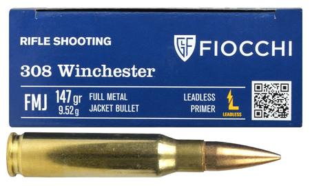 Fiocchi 308 Rifle Shooting 147gr Full Metal Jacket | 20 Rounds NZ - 308 ...