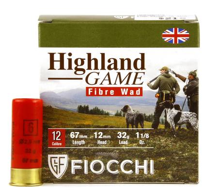 Fiocchi 12ga #6 32gr 67mm Highland Game Fibre Wad NZ - 12ga by Gun City