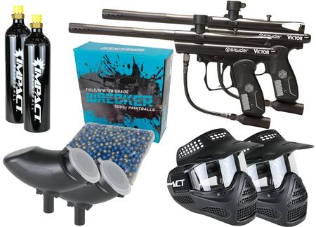 Spyder Victor Paintball Marker 2-Player Starter Kit NZ - Paintball Guns ...